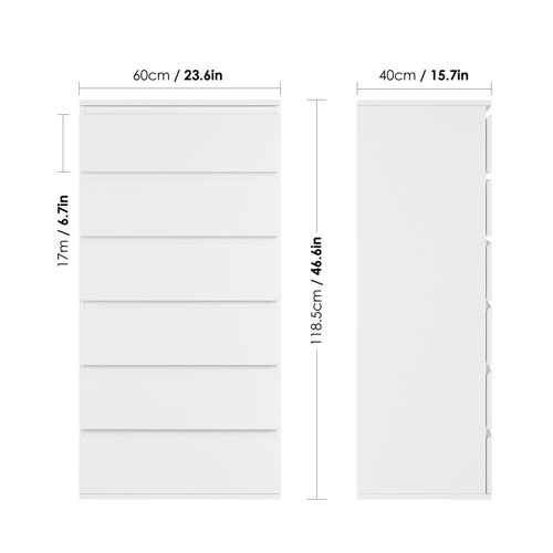 Ebern Designs Kristiarn 6 - Drawer Dresser & Reviews | Wayfair